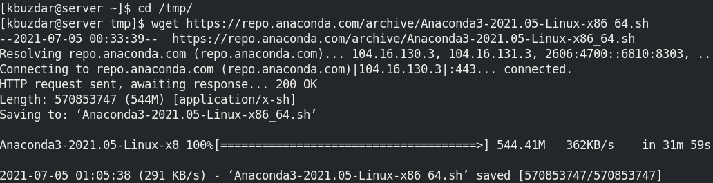 How to Install Anaconda Python Distribution on Rocky Linux 8