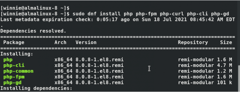 How To Install Nginx Mariadb And Php Lemp Stack On Almalinux 8 And Rocky Linux 8 Osnote